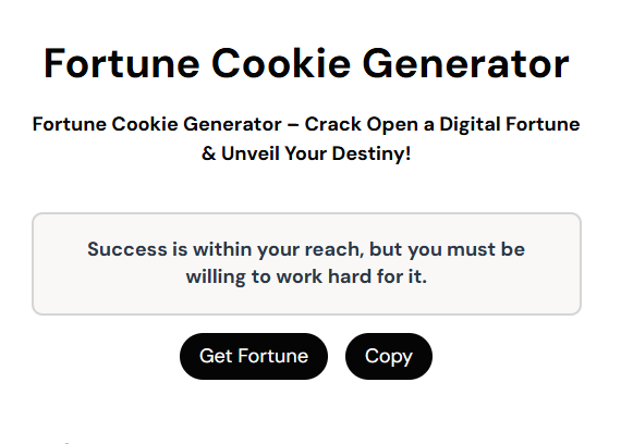 Free Fortune Cookie Generator | Fun & Inspiring Messages